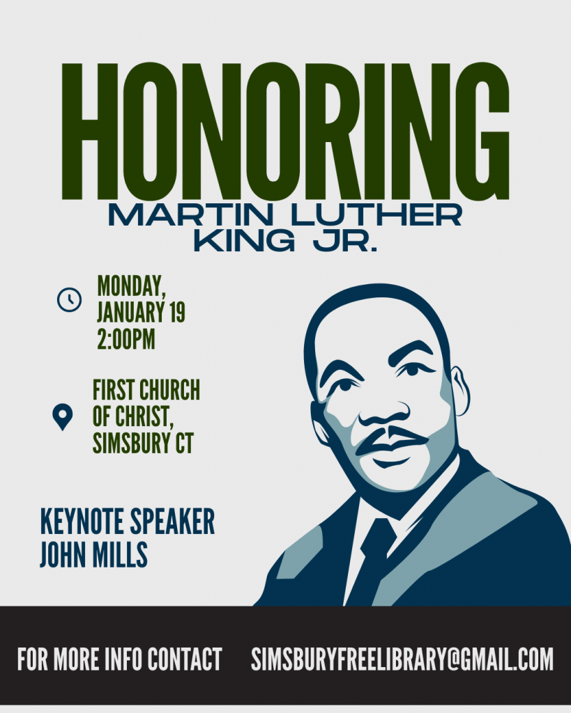 Red Blue Bold Martin Luther King Jr. Day Celebration Program Instagram ...
